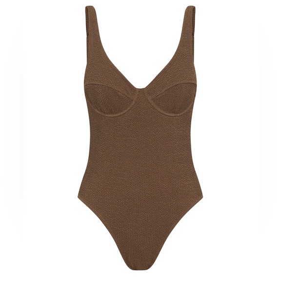 Somerfield Swim | Swim | Nwt Somerfield Swim Brown Textured Onepiece ...